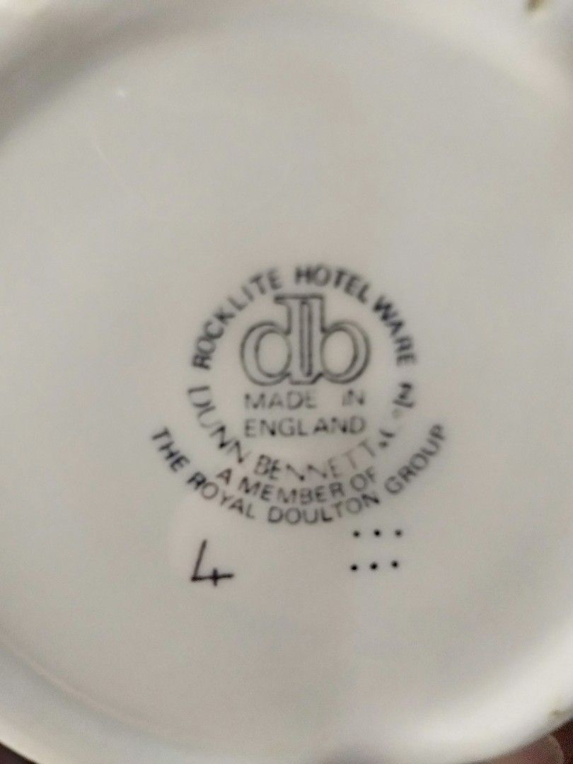 Vintage Rocklite Hotel Ware Dunn Bennett Co. Ltd Mug / A Member Of The ...