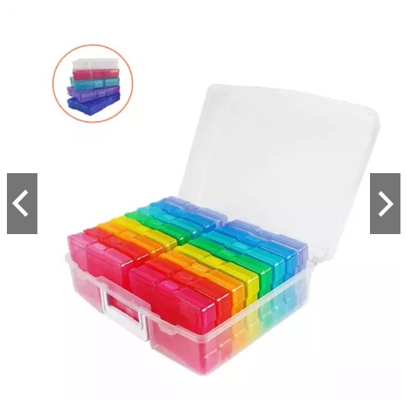 16 pcs 4" x 6" Photo Box Craft Keeper Organizer Plastic Storage Cases ...