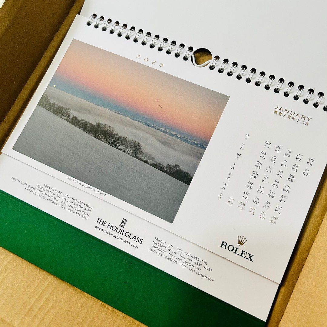 2023 Rolex table calendar, Luxury, Watches on Carousell