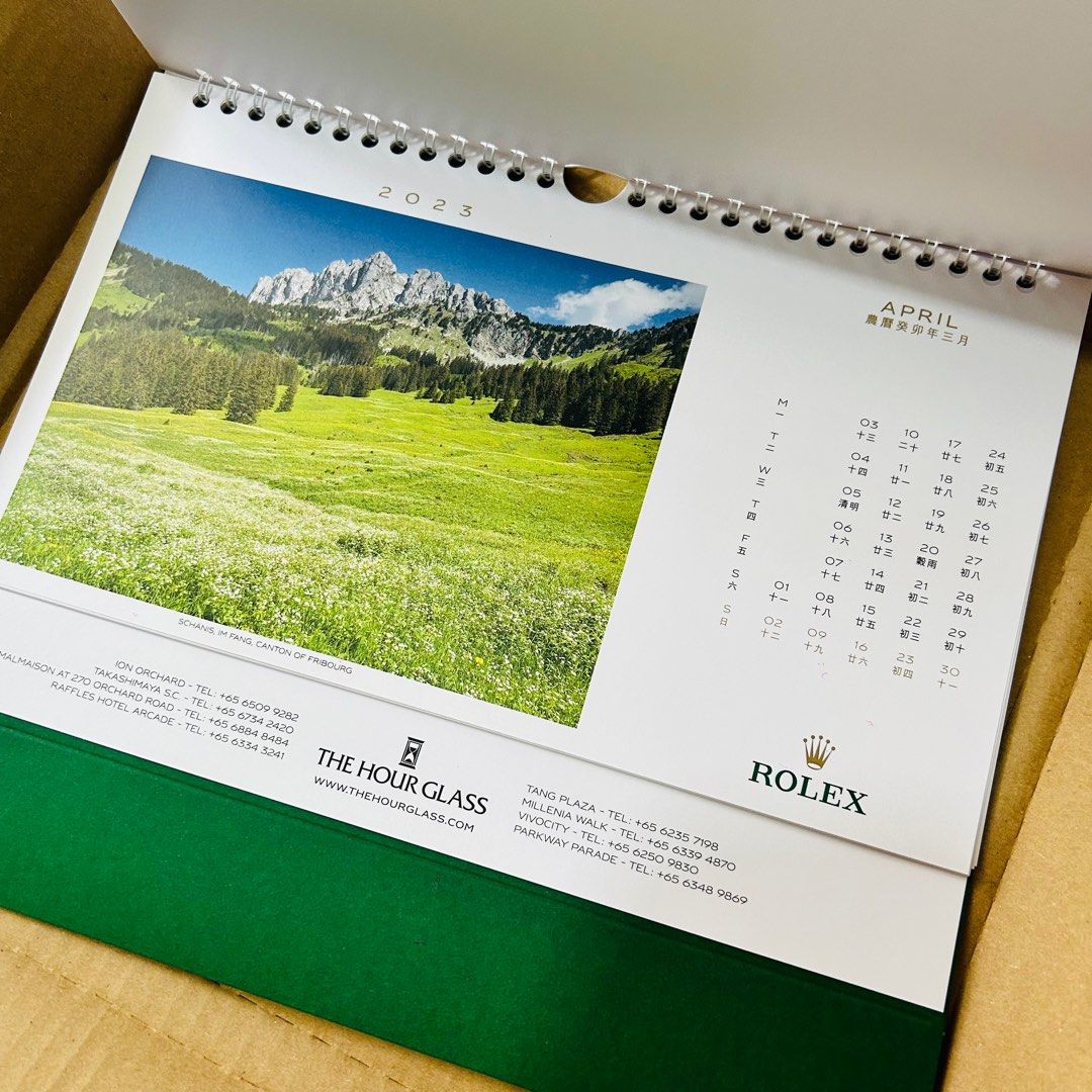 2023 Rolex table calendar, Luxury, Watches on Carousell