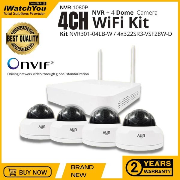 2MP 4 Camera +1 NVR WiFi Kit NVR301-04LB-W/4*IPC322SR3-VSF28W-D ...