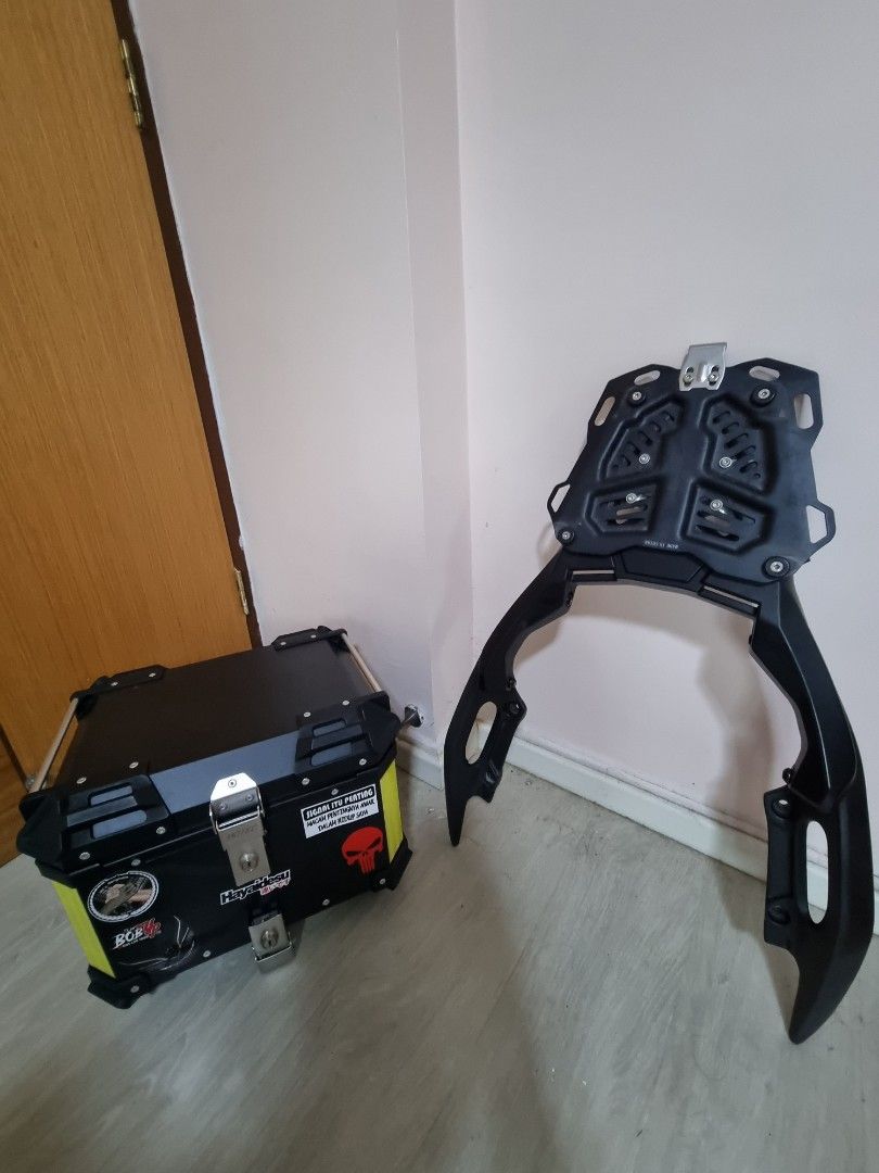 45L motec box with rack for forza 350, Motorcycles, Motorcycle ...