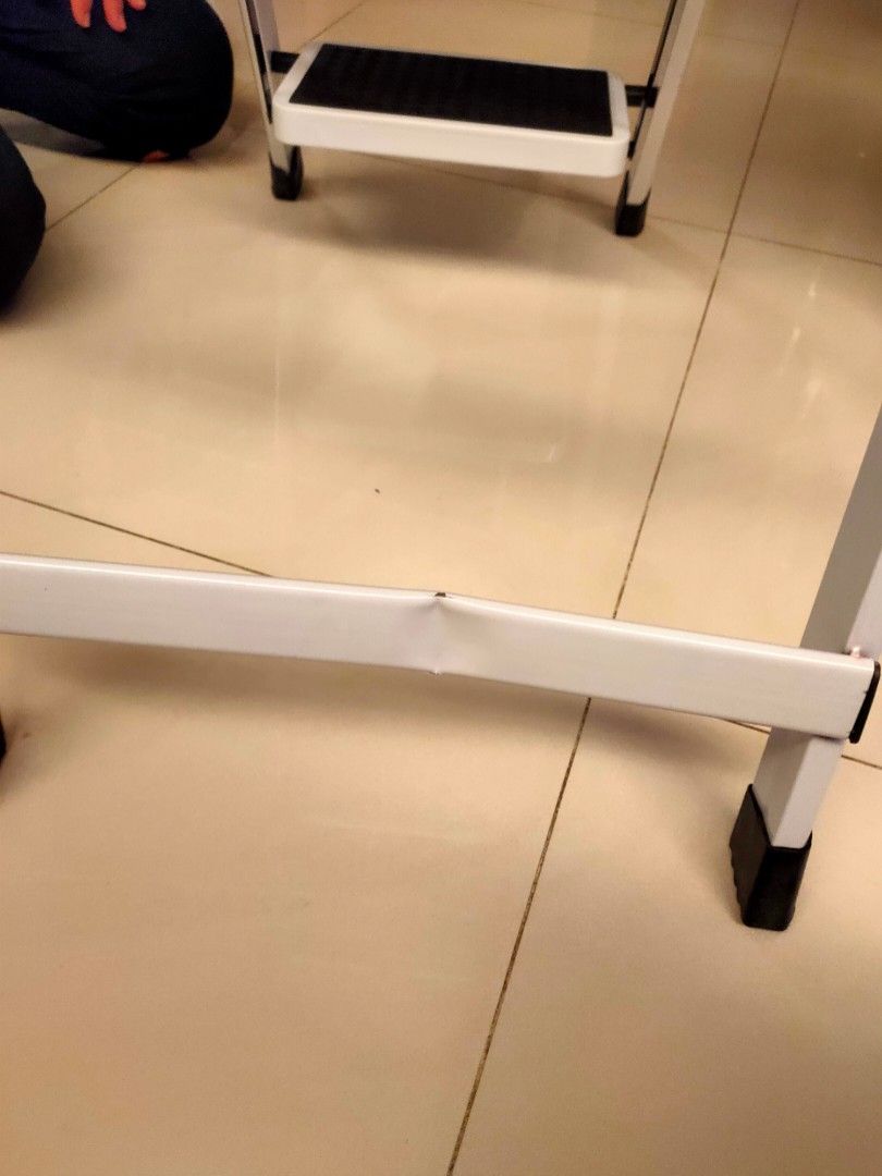 4 steps ladder with a dent, Furniture & Home Living, Home Improvement ...