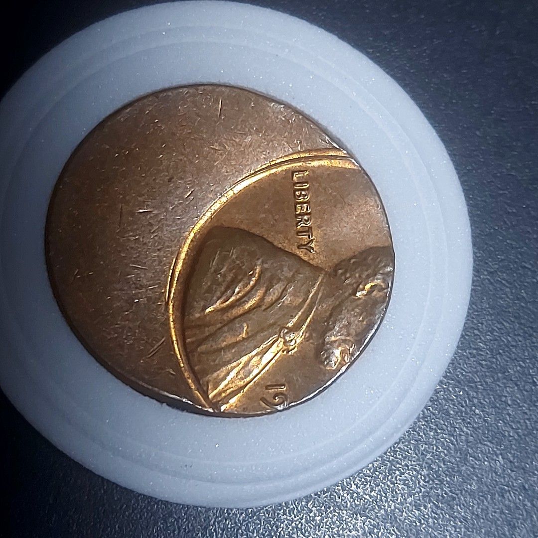 50% Off Center Error / Lincoln Penny, Hobbies & Toys, Memorabilia & Collectibles, Currency on ...