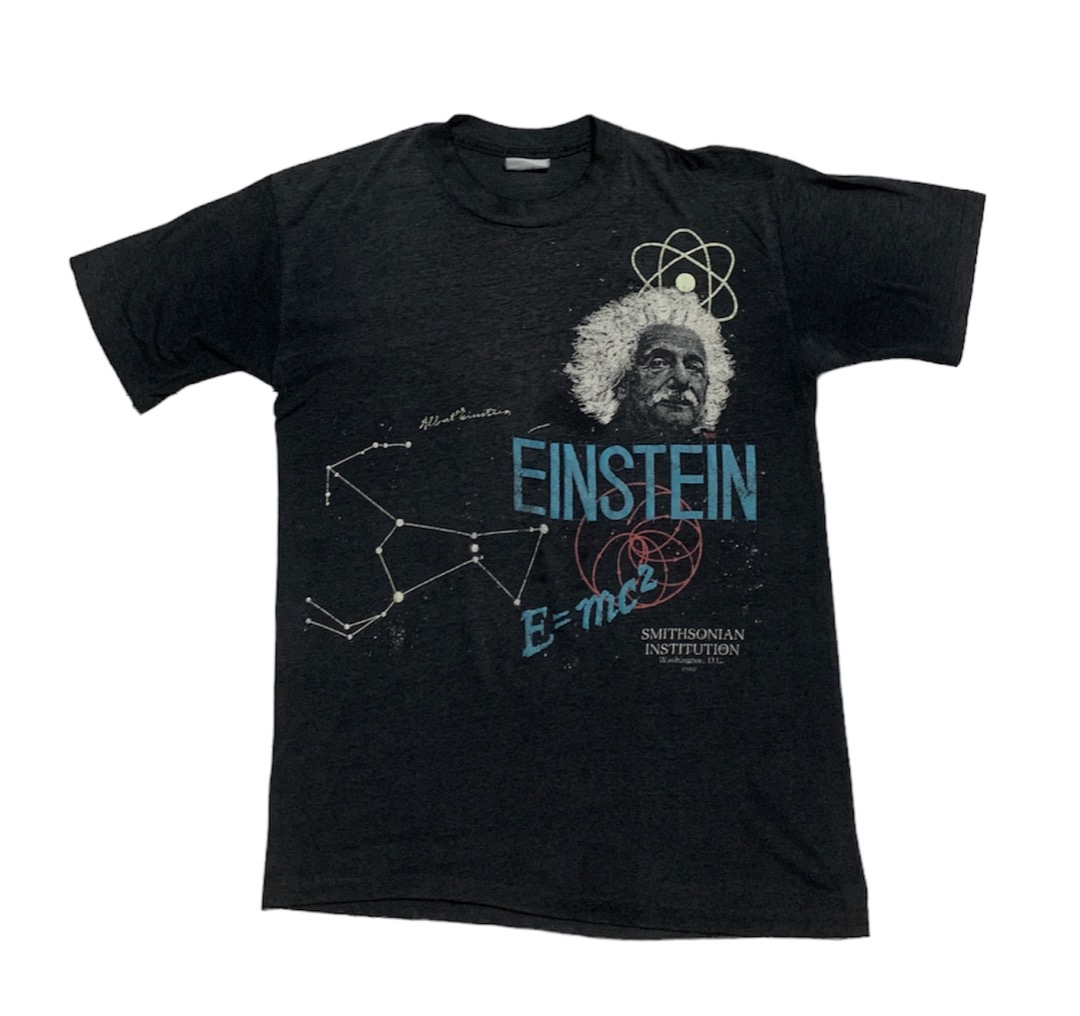 80s Albert Einstein kain kelambu, Men's Fashion, Tops & Sets, Tshirts & Polo Shirts on Carousell