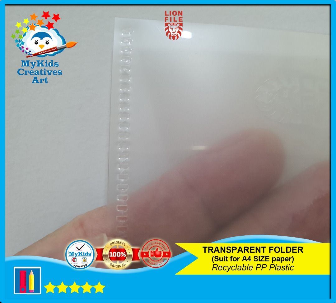 A4 Transparent Plastic Folder C/L/U Shape, Hobbies & Toys, Stationery ...