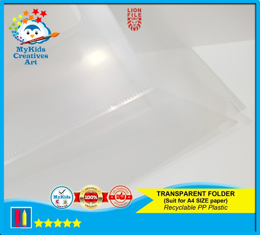 A4 Transparent Plastic Folder C/L/U Shape, Hobbies & Toys, Stationery ...