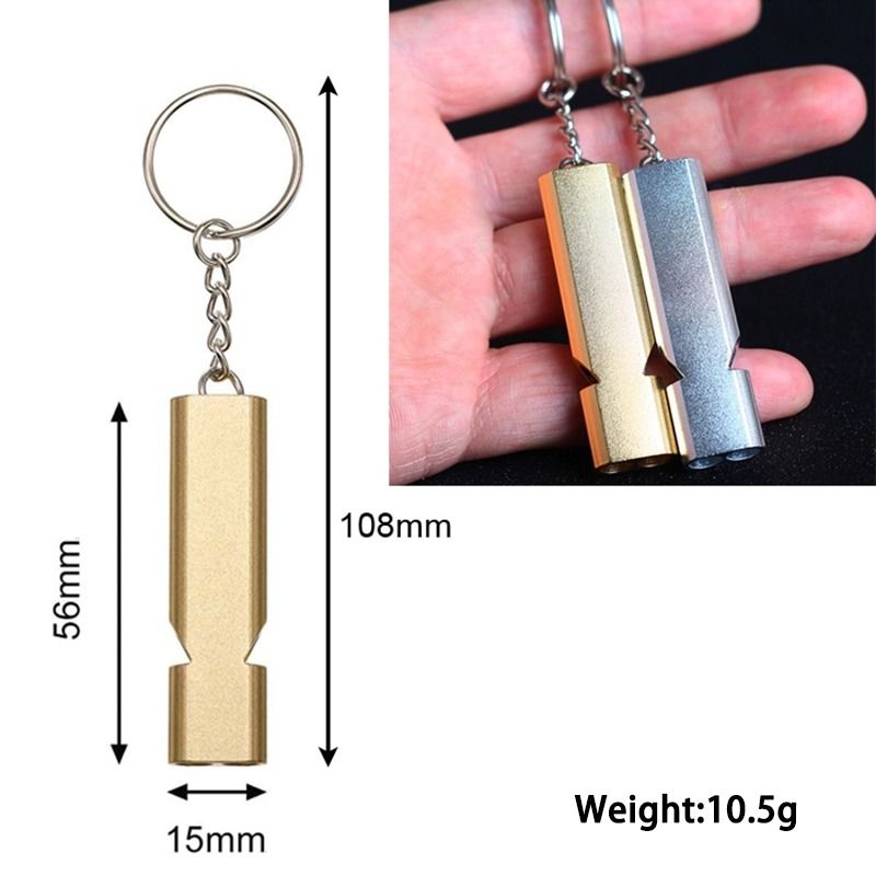 Aluminum Double Tubes Whistle High Decibel Outdoor Whistle, Commercial ...