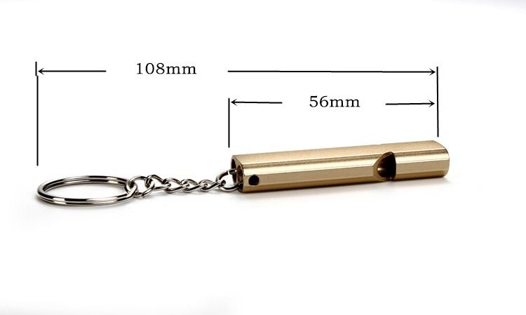 Aluminum Double Tubes Whistle High Decibel Outdoor Whistle, Commercial ...