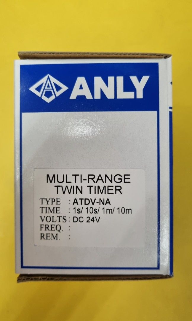 ANLY, Twin Timer, ATDV-NA, DC24V, TV & Home Appliances, Electrical ...