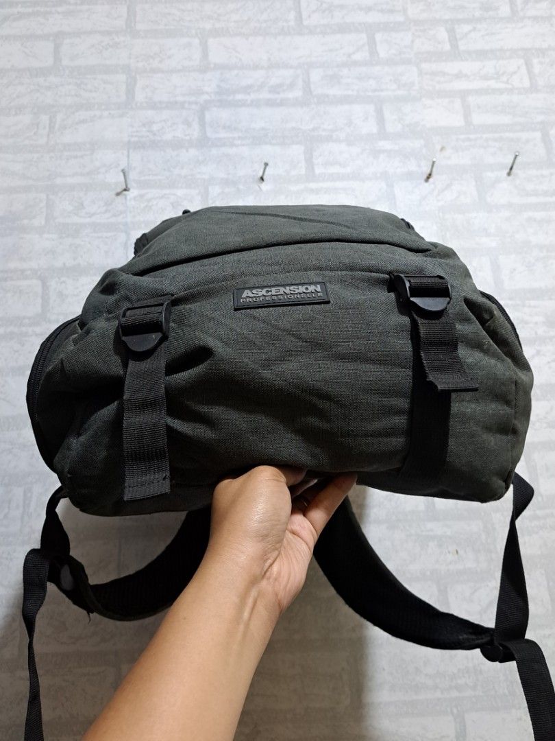 ASCENSION Tas Ransel Backpack Tas Gendong model tabung, Fesyen Pria ...