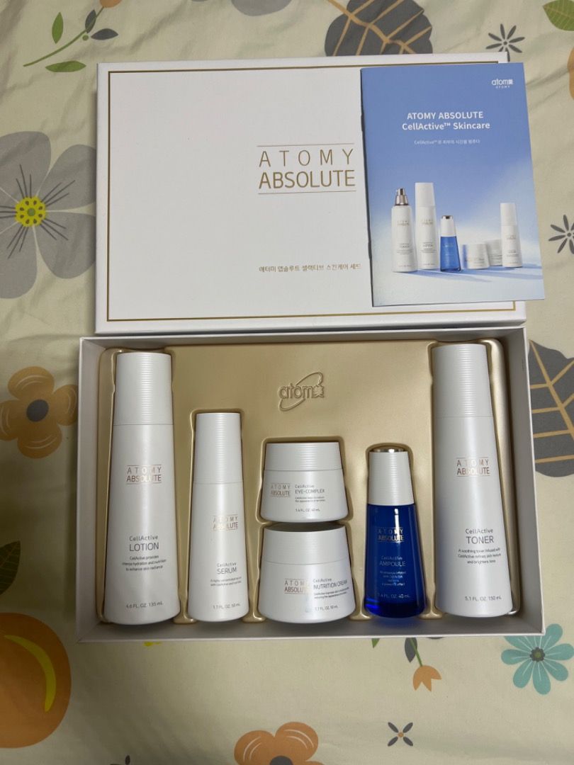 Atomy absolute cell active skin care set, Beauty & Personal Care, Face ...