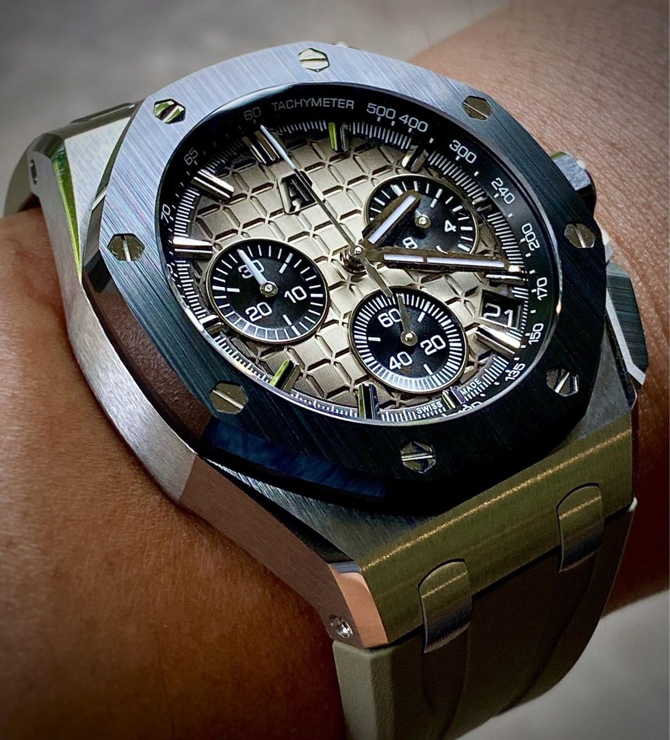 Audemars Piguet royal oak offshore smoke grey, Luxury, Watches on Carousell