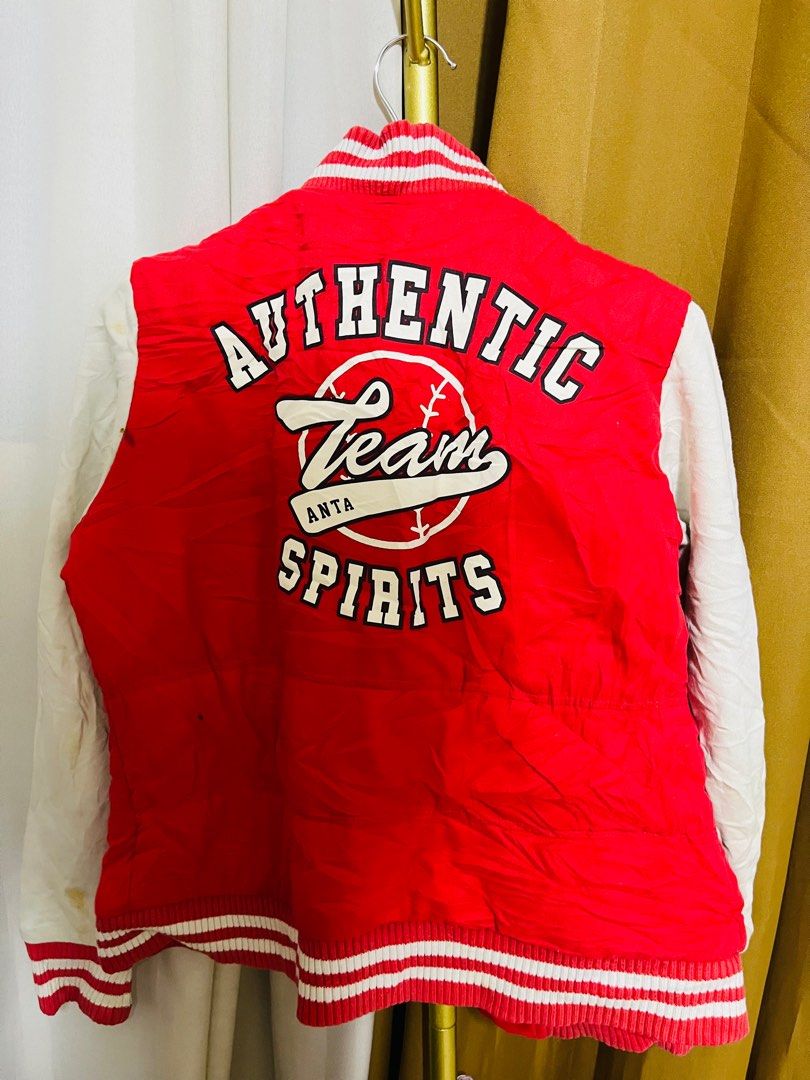 Authentic Anta Varsity Jacket, Women's Fashion, Coats, Jackets and ...