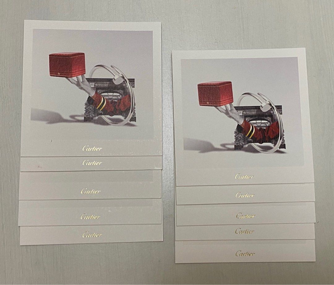 Authentic Cartier Greeting Card @ 10 Pieces , Luxury, Accessories on ...