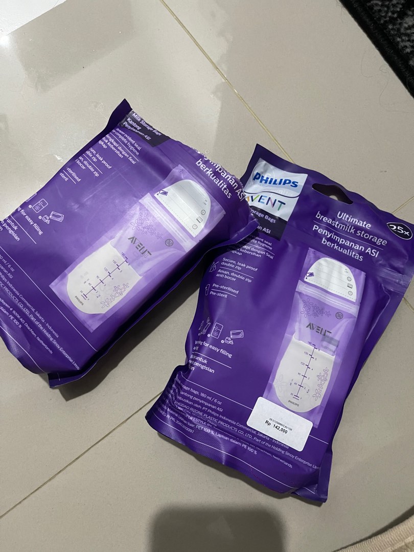 avent breastmilk/kantung asi merk avent 180ml, Bayi & Anak, Lainnya di ...
