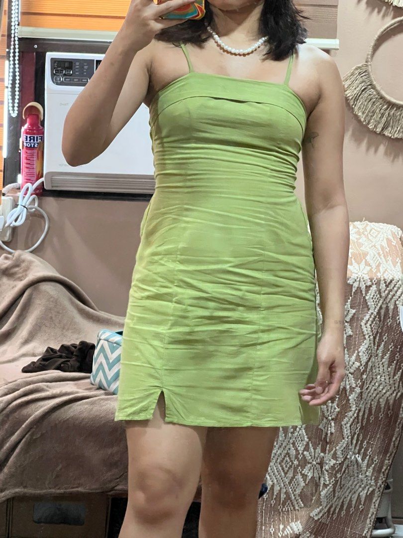 Avocado Green dress, Women's Fashion, Dresses & Sets, Dresses on Carousell