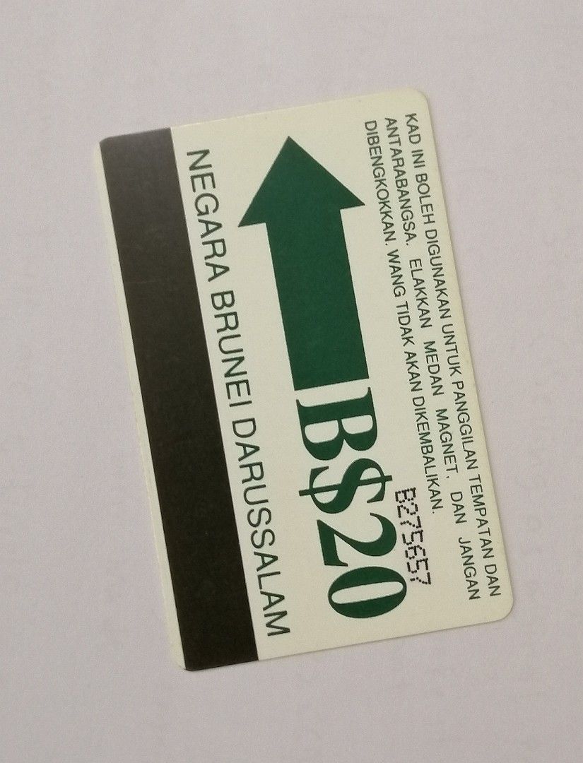 B$20 JTB NEGARA BRUNEI DARUSSALAM INTERNATIONAL CALL CARD, Hobbies & Toys, Collectibles ...