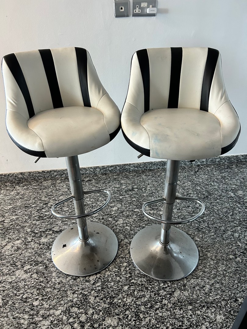 Bar chairs (35 sgd) - immediate pick up, Furniture & Home Living ...