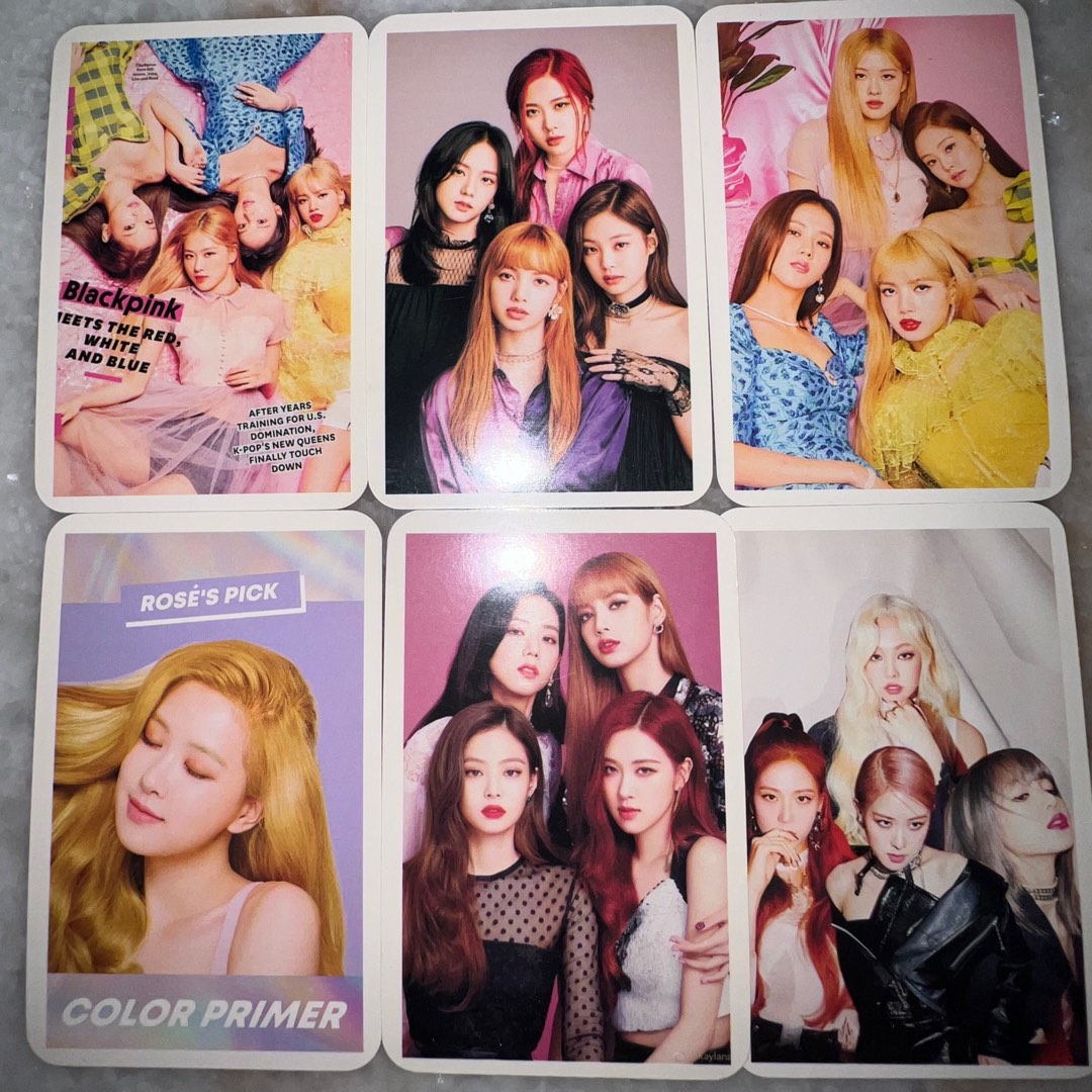Blackpink Lomo cards for cheap!! Jennie Lisa Jisoo Rosé, Hobbies & Toys ...