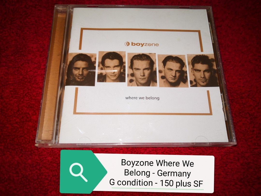 Boyzone Where We Belong CD, Hobbies & Toys, Music & Media, CDs & DVDs on Carousell