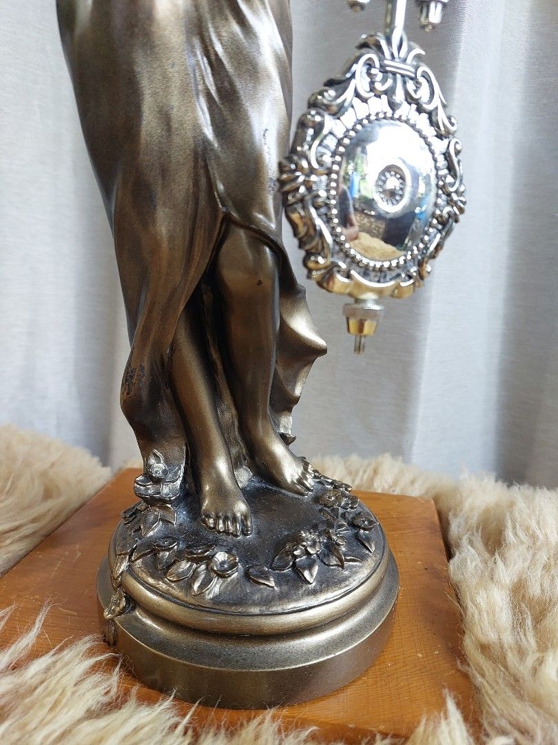 Vintage Brass Goddess Of Time Pendulum Clock, Hobbies & Toys ...