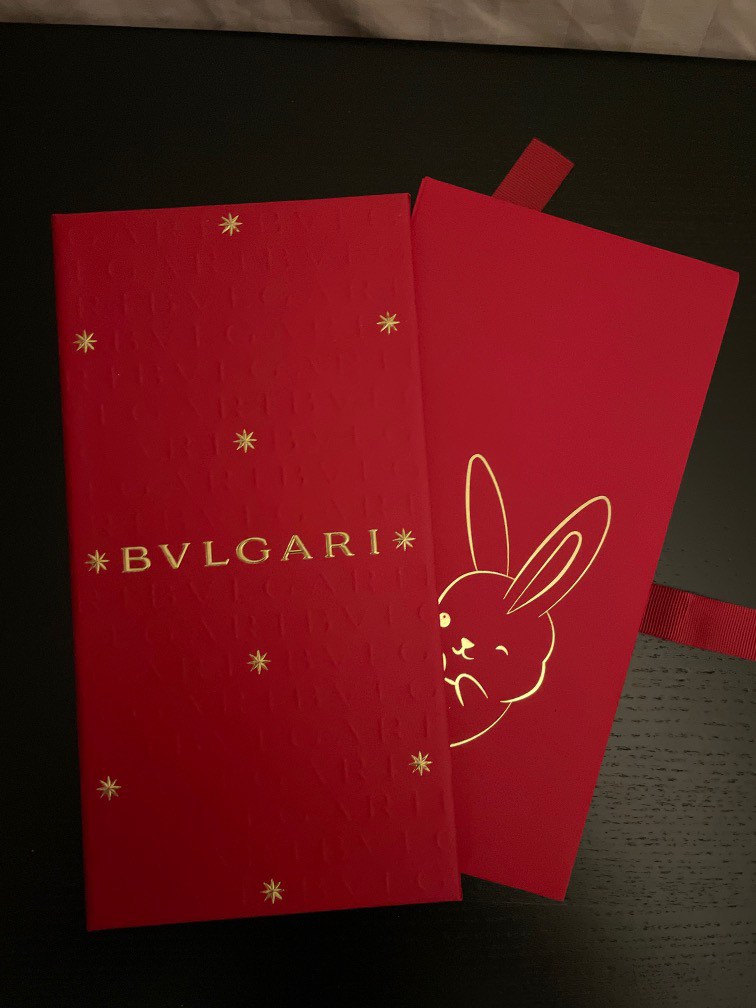 Bvlgari 2023 rabbit year red packet set, Hobbies & Toys, Stationery ...