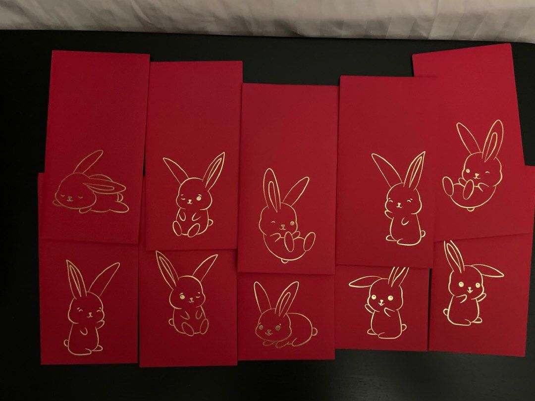 Bvlgari 2023 rabbit year red packet set, Hobbies & Toys, Stationery ...