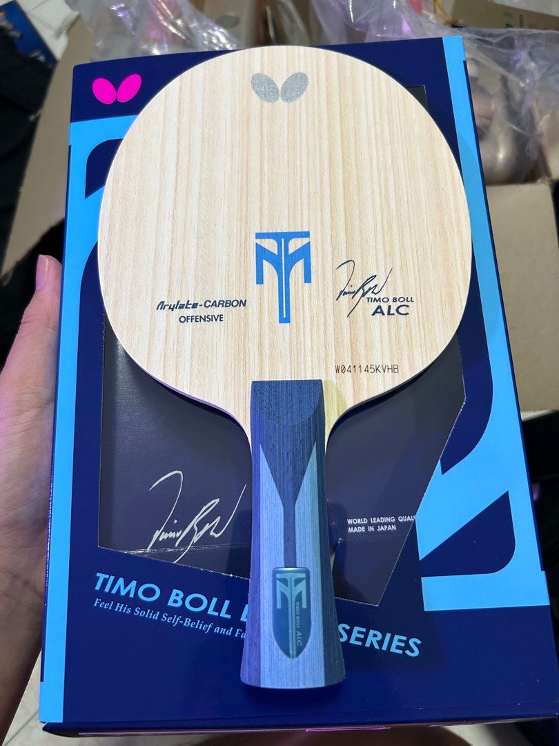 Butterfly Timo Boll ALC FL brand new table tennis racket, Sports Equipment, Sports & Games ...