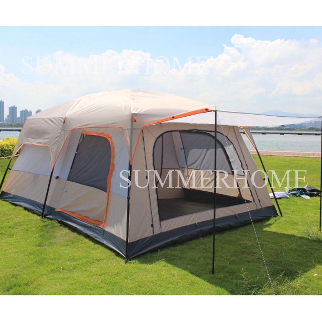 Camel 8-12 person Large Camping tent Waterproof Family Tent Outdoor ...