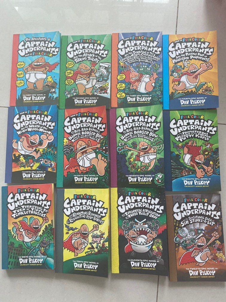Captain Underpants 12 books, Hobbies & Toys, Books & Magazines, Fiction ...