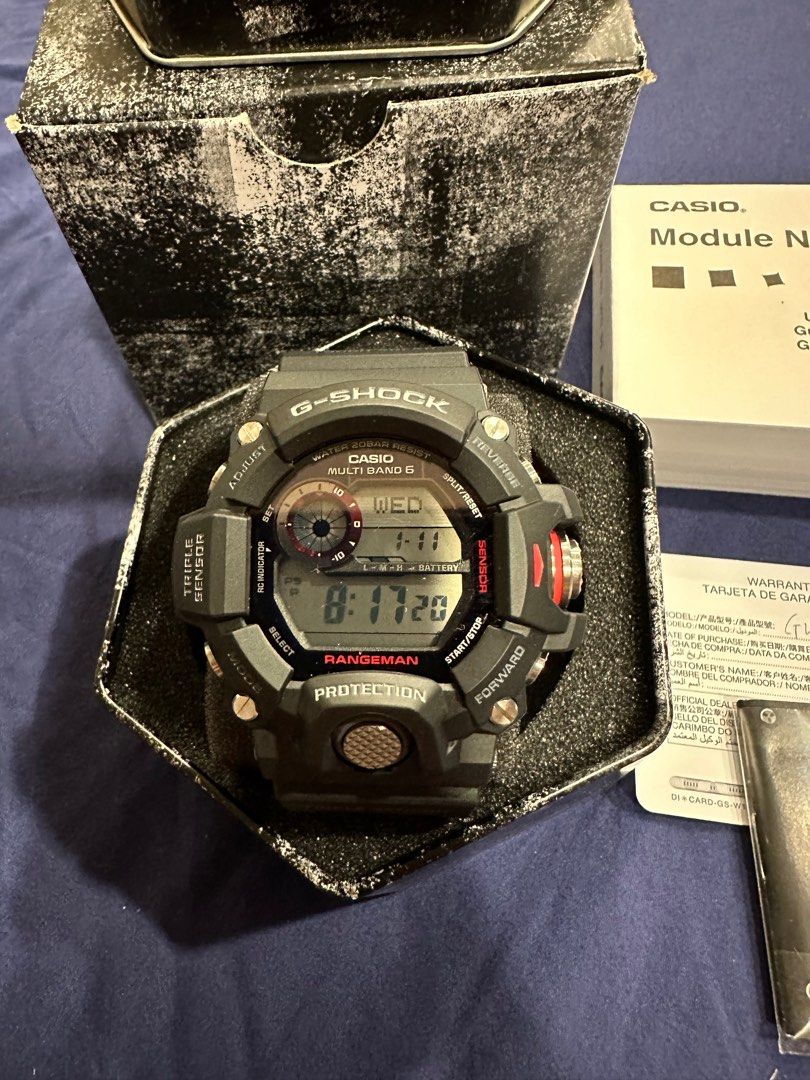 Casio G-Shock GW-9400-1 Rangeman, Men's Fashion, Watches & Accessories, Watches on Carousell