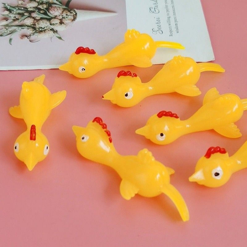 Chicken flying catapult toy flying catapult chicken rubber silicon toy ...