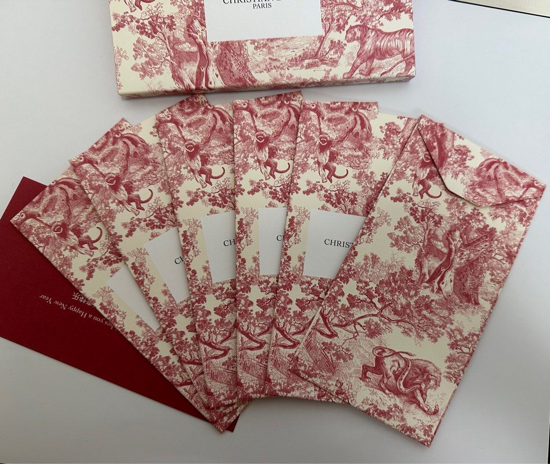 Christian Dior Red Packets, Hobbies & Toys, Stationery & Craft, Art ...