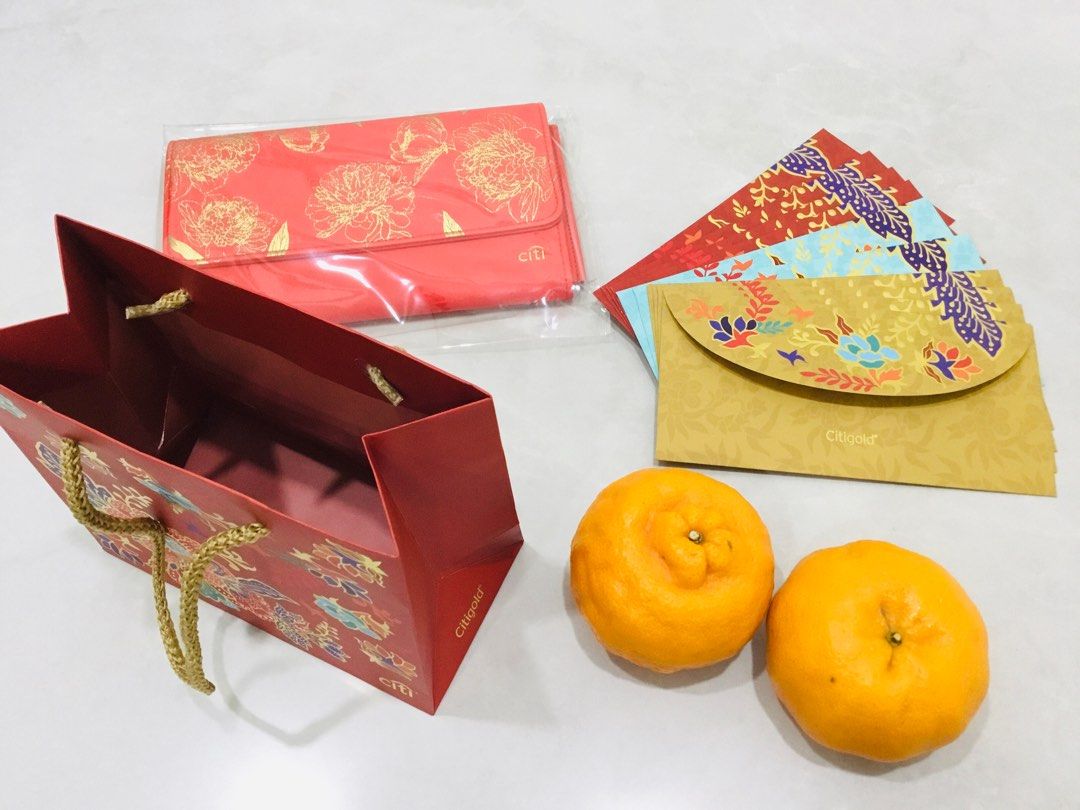 Citigold Clutch Pouch Bag Red Packet 2023 Citibank Ang Pow Full Set ...