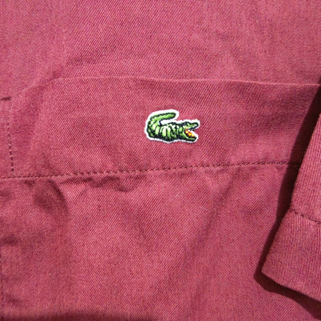Classic Maroon Lacoste Polo, Men's Fashion, Tops & Sets, Formal Shirts ...