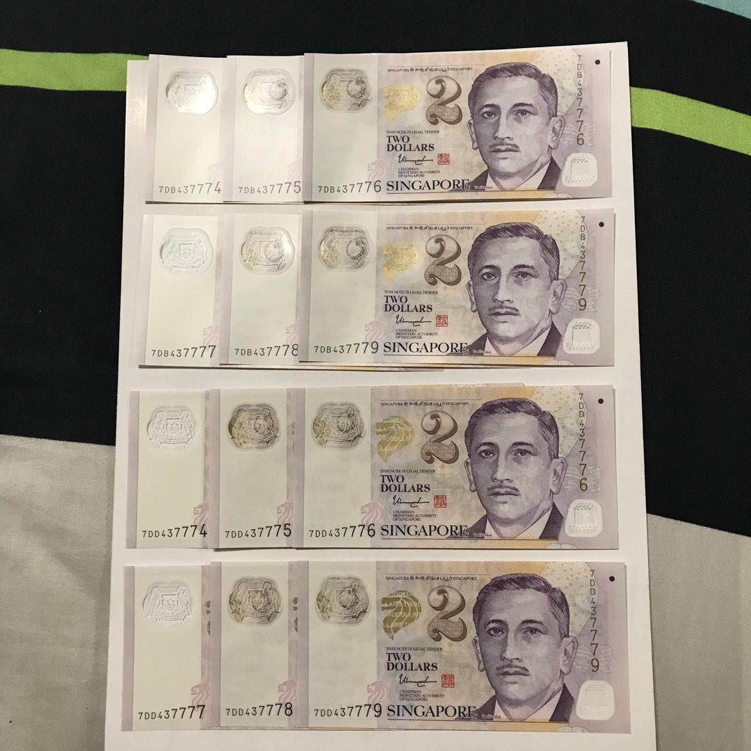 Special Offer {Collectible Item - Same Serial Number Banknote} Authentic Two Same Serial Number ...