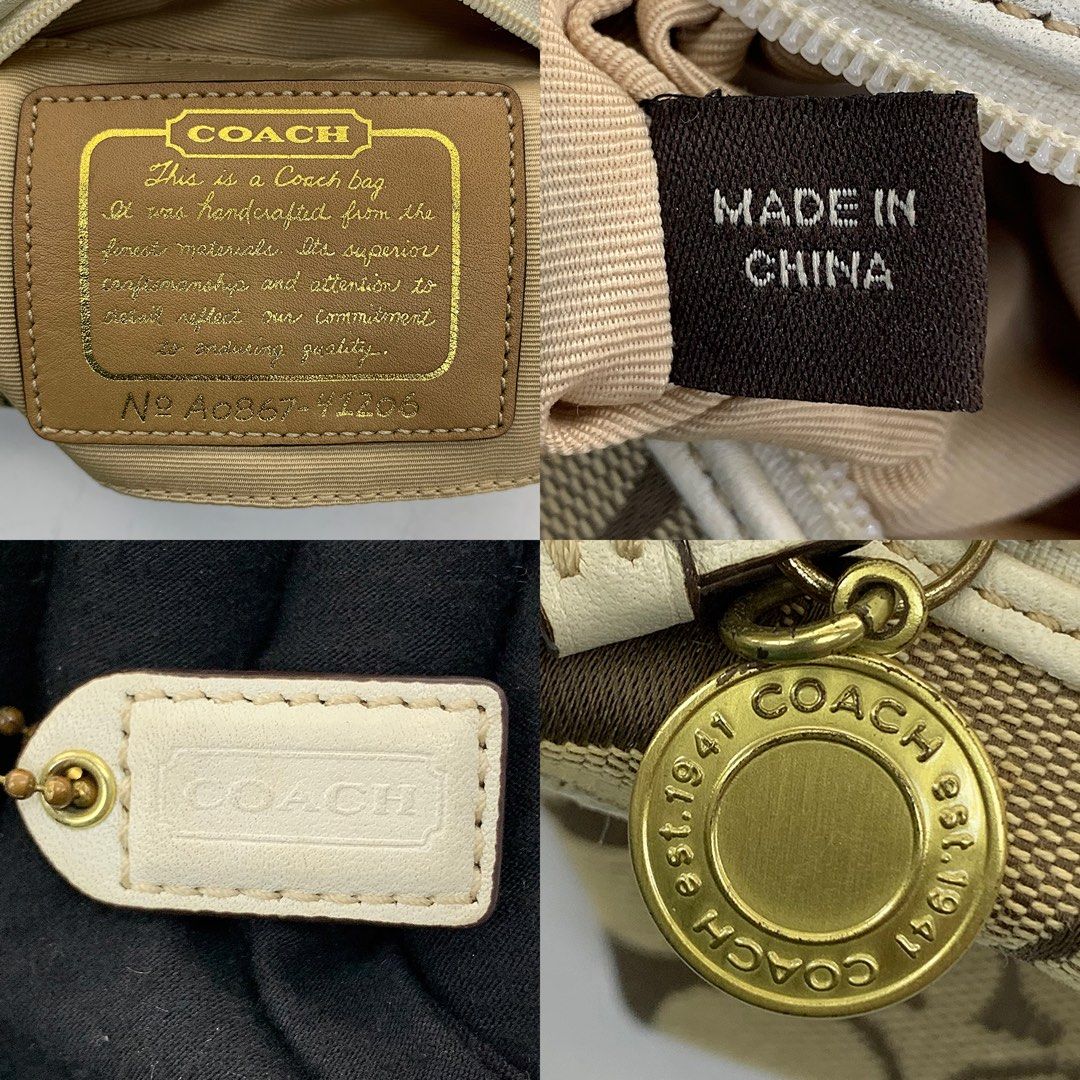 COACH 41206 CANVAS SHOULDER BAG 227029058