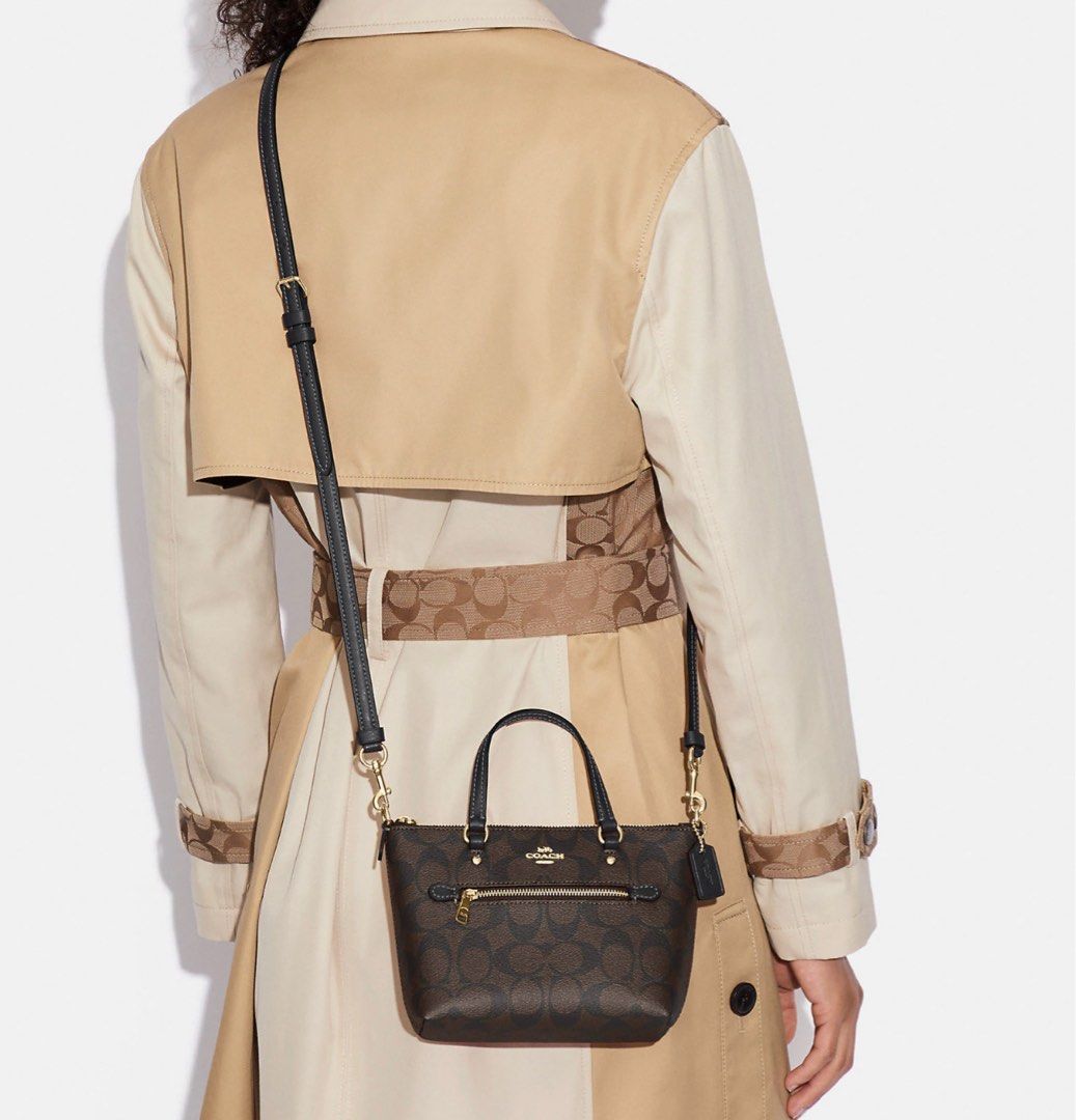 Coach mini gallery in signature, Women's Fashion, Bags & Wallets, Cross ...