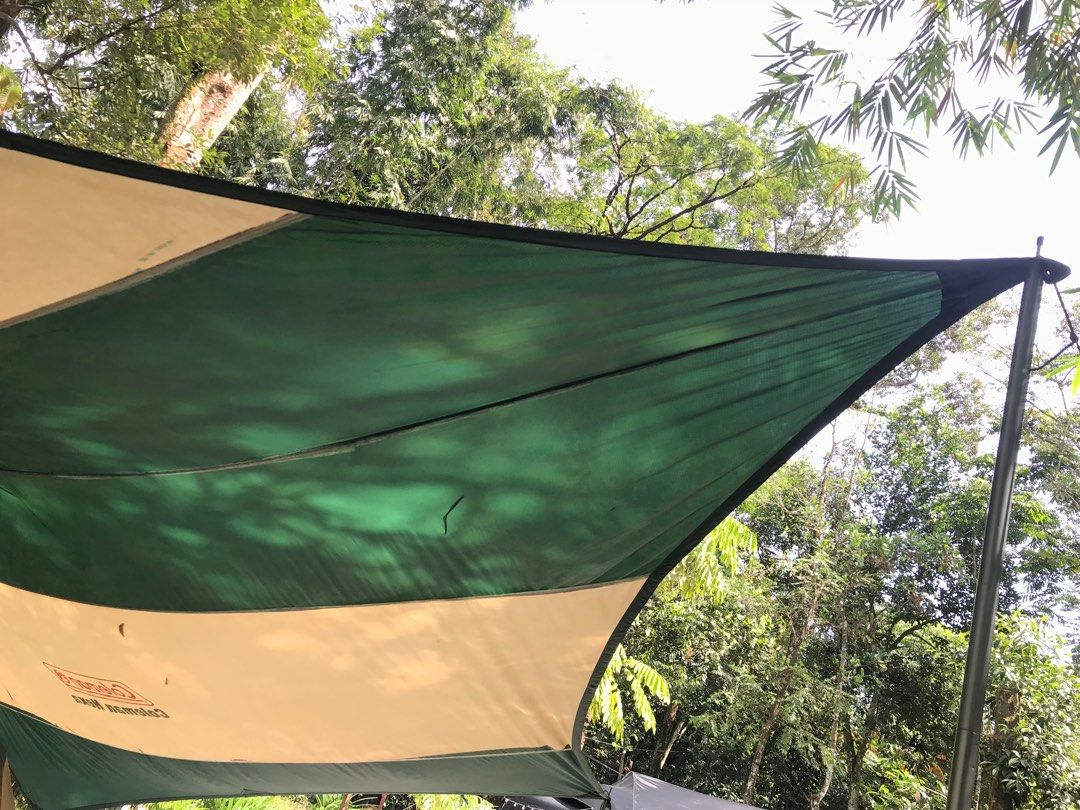 Coleman Flysheet Tarp, Sports Equipment, Hiking & Camping on Carousell