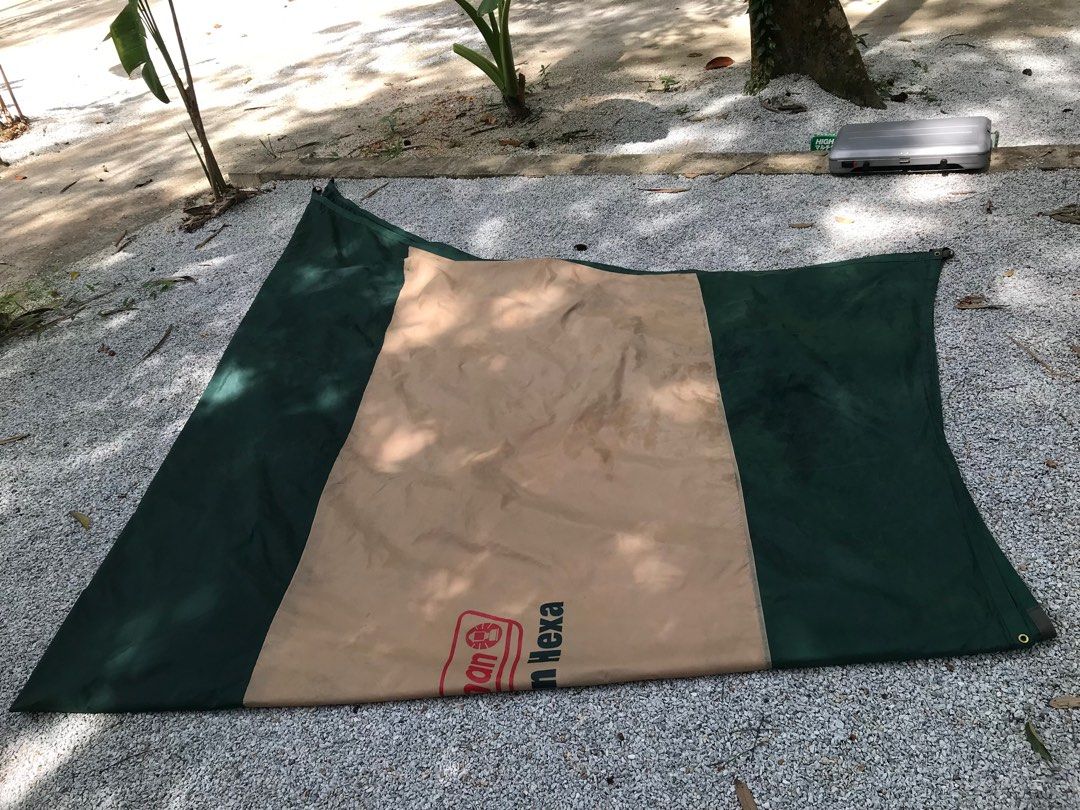 Coleman Flysheet Tarp, Sports Equipment, Hiking & Camping on Carousell