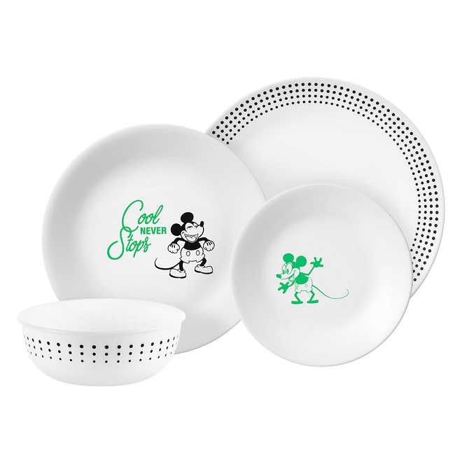 Corelle Mickey Mouse Dinnerware Set, 16-piece, Furniture & Home Living ...