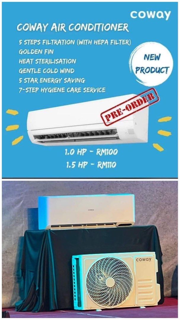 Aircond Coway siap Servis, TV & Home Appliances, Air Conditioners ...
