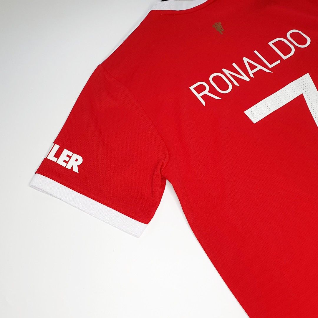 CR7 Manchester United 21 22 Home Shirt with RONALDO 7 Cup Font Nameset ...