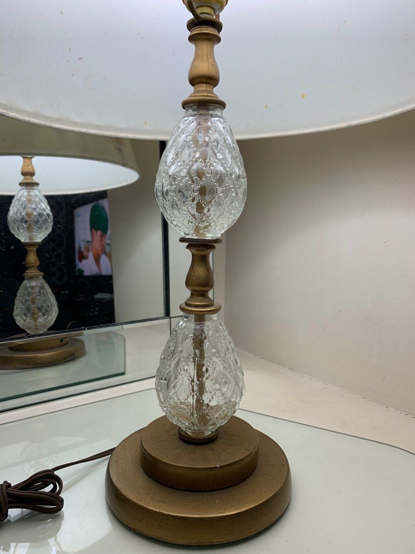 Crystal Base Lamp Shade (1piece Only), Furniture & Home Living ...