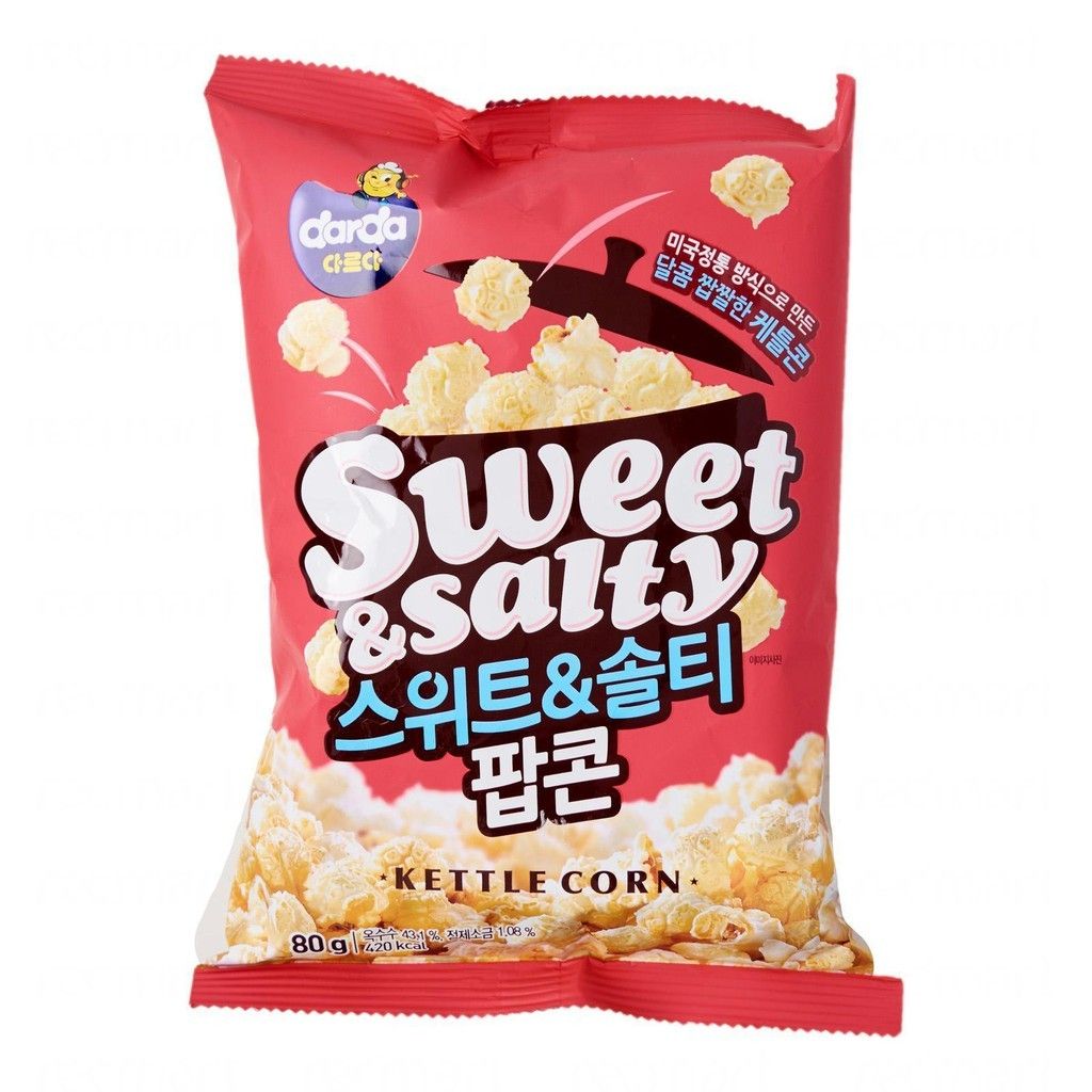 Darda sweet and salty popcorn Korean snack Korea products food tidbits ...
