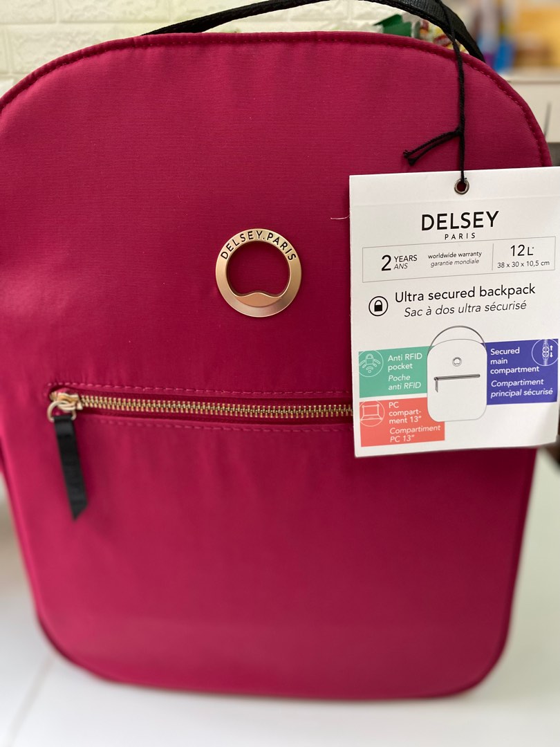 DELSEY backpack 全新, 名牌, 手袋及銀包 - Carousell