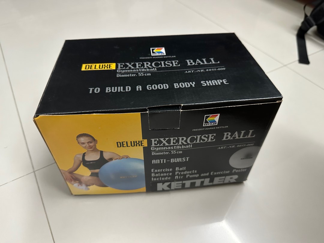 Deluxe Exercise Ball, Sports Equipment, Exercise & Fitness, Cardio ...
