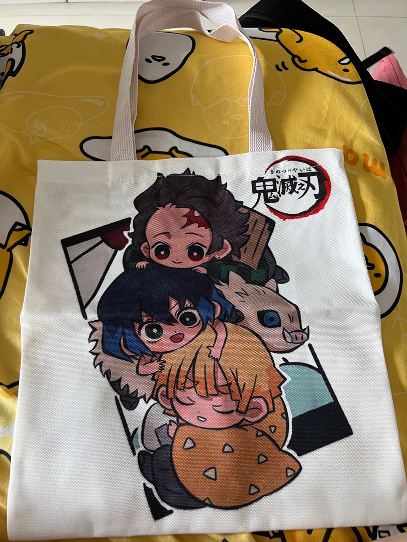 Demon Slayer Kimetsu no Yaiba Tote Bag Tanjiro Inosuke Zenitsu, Women's ...