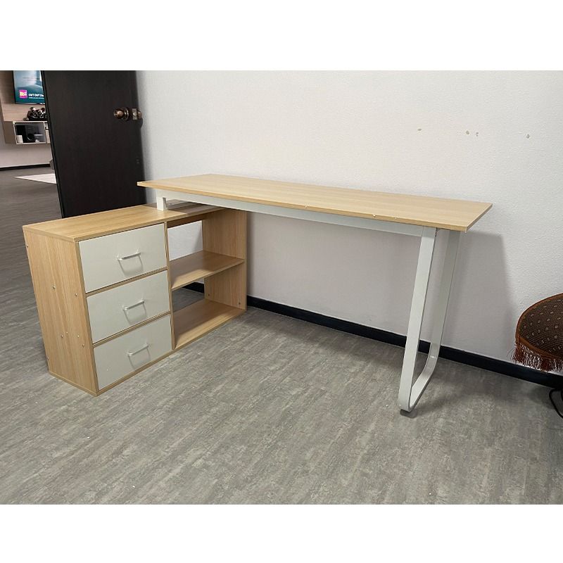 Desk Office Table Study Table Light wood color, Furniture & Home Living ...